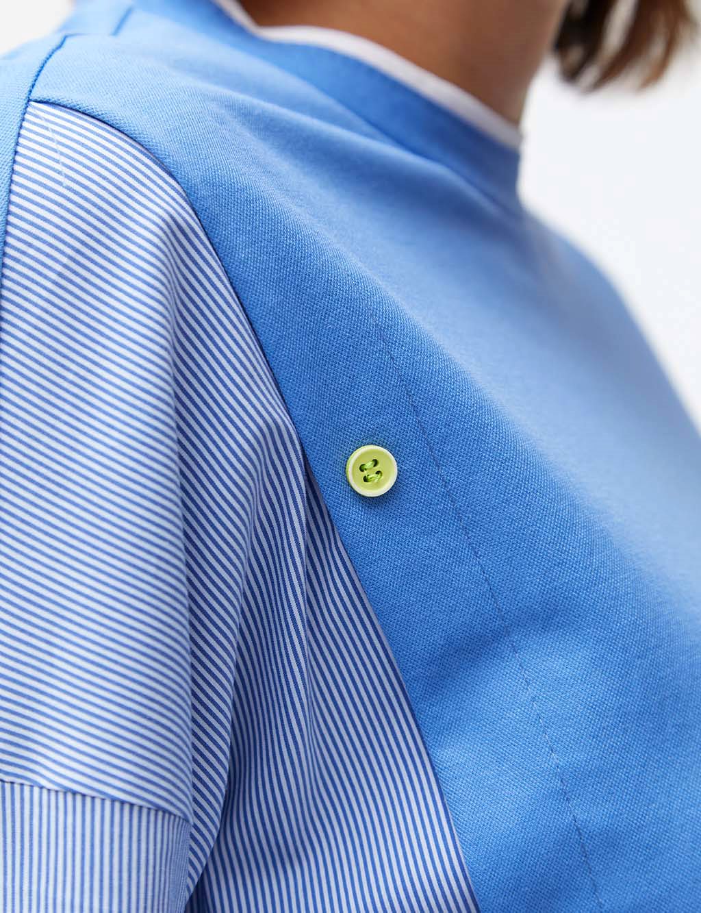 Side Buttoned Tunic Sky Blue