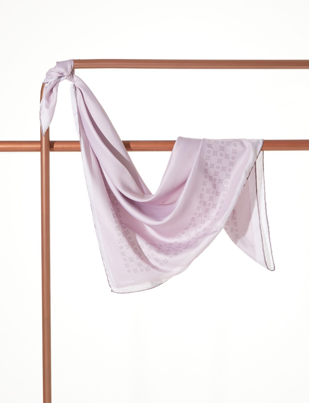 Monogram Striped Scarf Powder