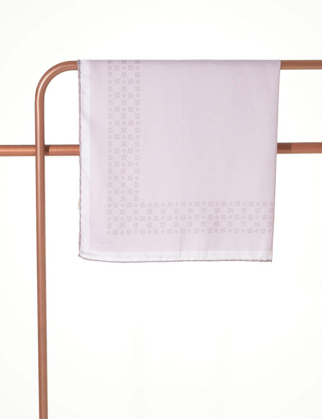 Monogram Striped Scarf Powder