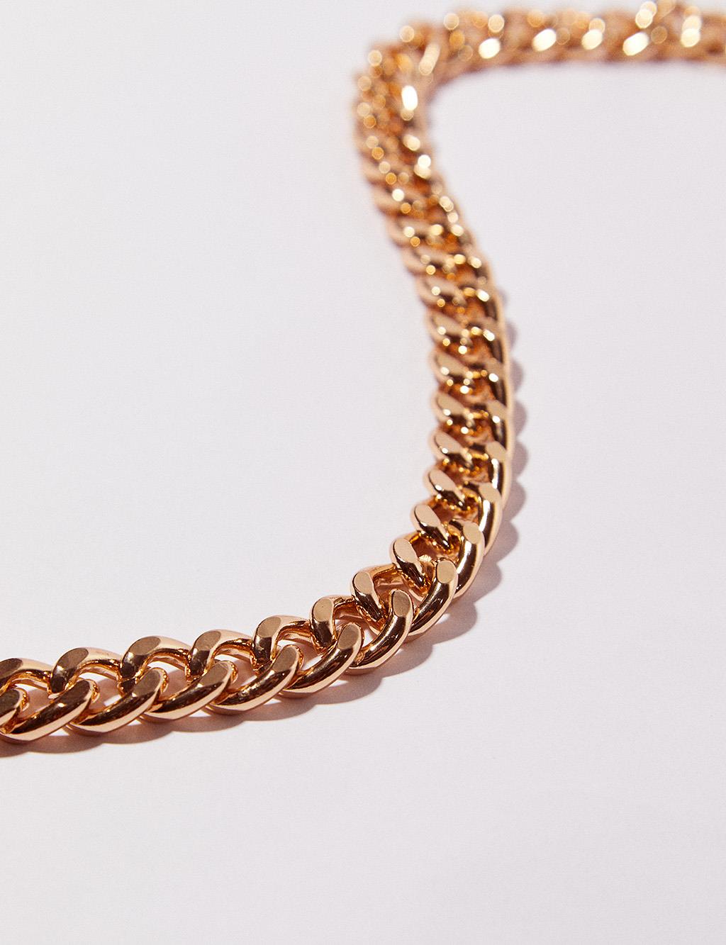 Thick Chain Necklace Gold Color