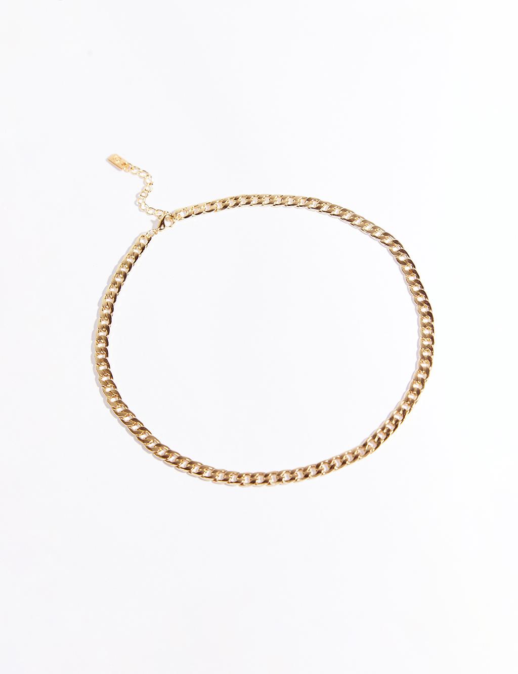 Interlocking Chain Necklace Gold