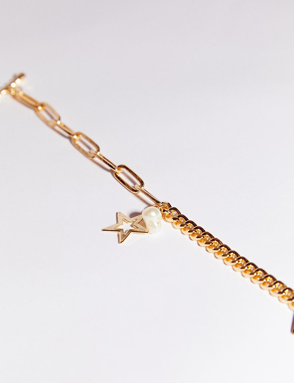 Star-Shaped Chain Design Bracelet