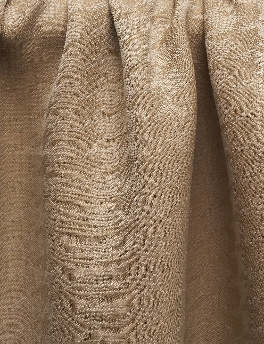 Mini Goose Feet Patterned Shawl Beige